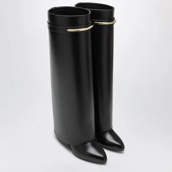 Givenchy Shark Pinch Stiefel Aus Braunem Leder In Schwarz - Black