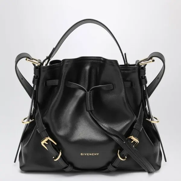 Givenchy Small Voyou Bucket Bag In Calfskin - Black
