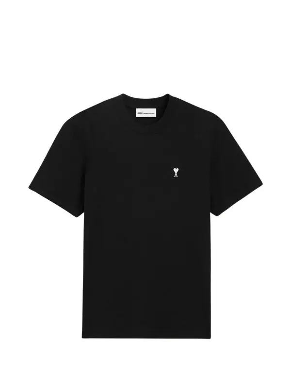 AMI Paris De Coeur Cotton T-shirt - Black