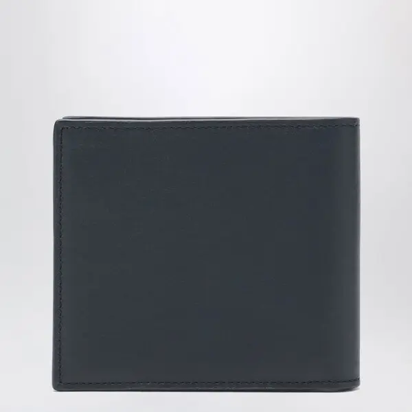 Loewe Flag Bifold Wallet In Deep Navy Blue / Royal Azure Leather