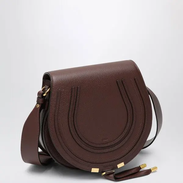 Chloé Marcie Saddle Bag In Grained Leather