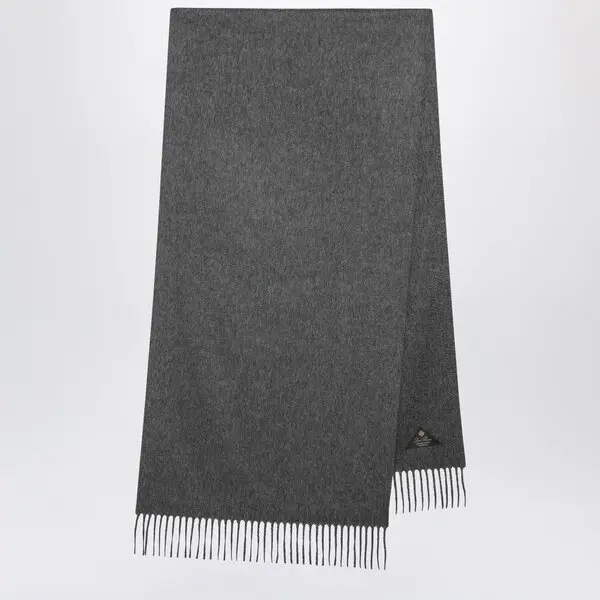 Loro Piana Grande Unita Scarf In Mélange - Grey