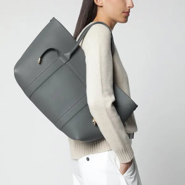 Loro Piana Large Ghiera Shopper - Grey