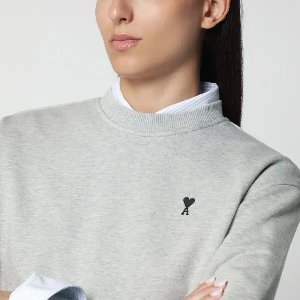 AMI Paris De Coeur Crewneck Sweatshirt