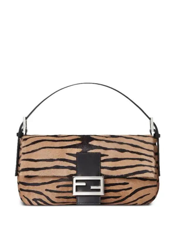 Fendi Baguette Leather Shoulder Bag