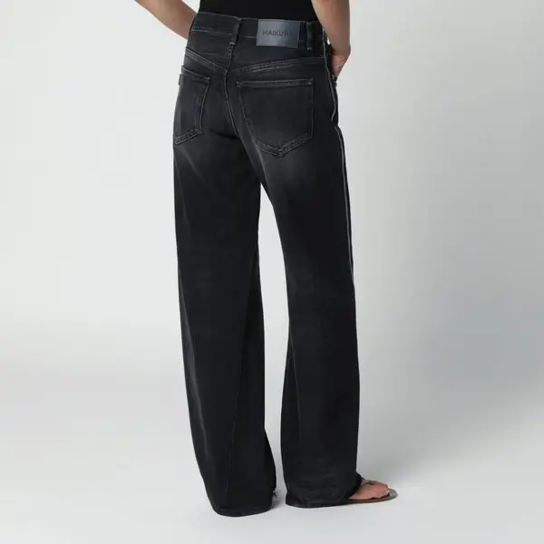 HAIKURE Washed Jeans With Zip Detail