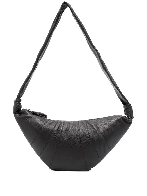 LEMAIRE Croissant Medium Leather Shoulder Bag - Brown