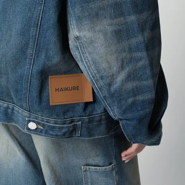 HAIKURE Washed-effect Denim Jacket