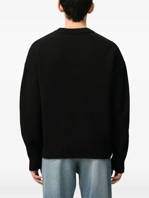 AMI Paris De Coeur Wool Crewneck Sweater