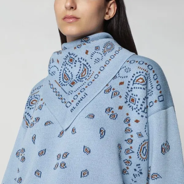 Alanui Bandana Jacquard Sweater