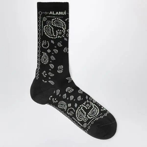 Alanui Cotton-blend Bandana-pattern Socks