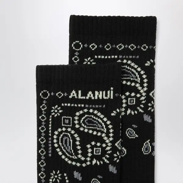 Alanui Cotton-blend Bandana-pattern Socks