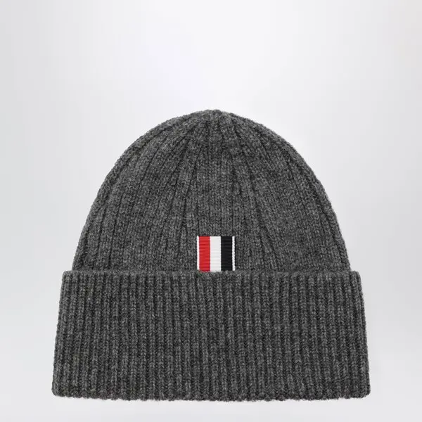 Thom Browne Ribbed Cashmere Beanie