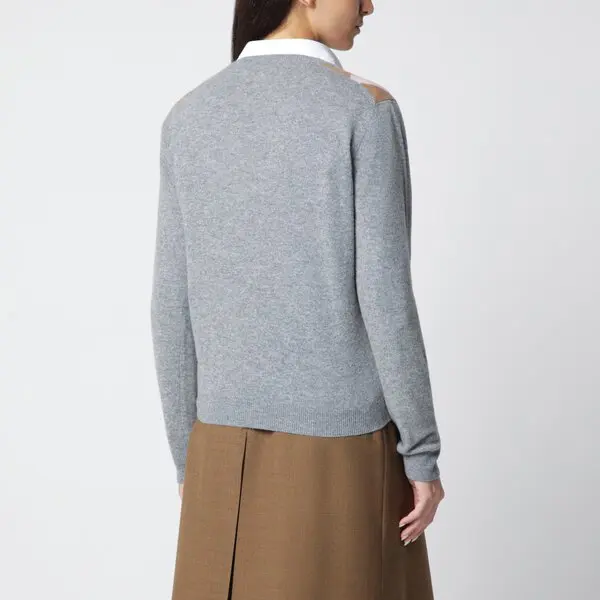 Prada Cashmere Argyle Sweater