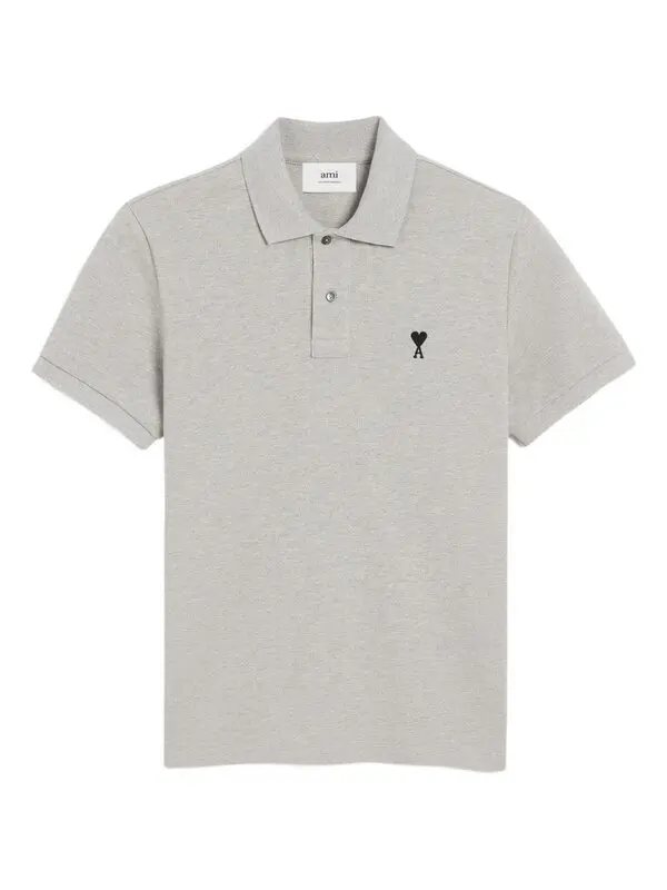 AMI Paris De Coeur Cotton Polo Shirt