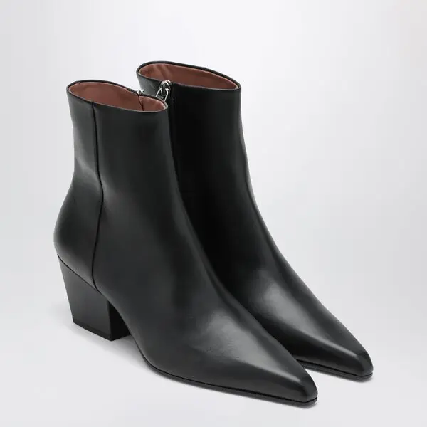 Paris Texas Calfskin Leather Ankle Boots