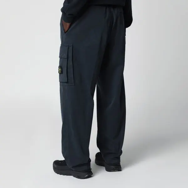 Stone Island Navy Cotton Jogger Pants