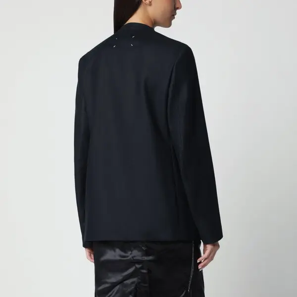 MAISON MARGIELA Navy Virgin Wool Jacket