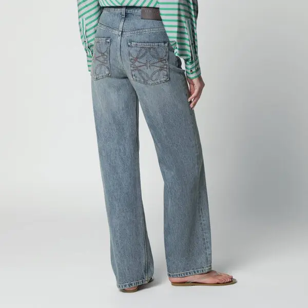 Loewe Anagram Embroidered Jeans