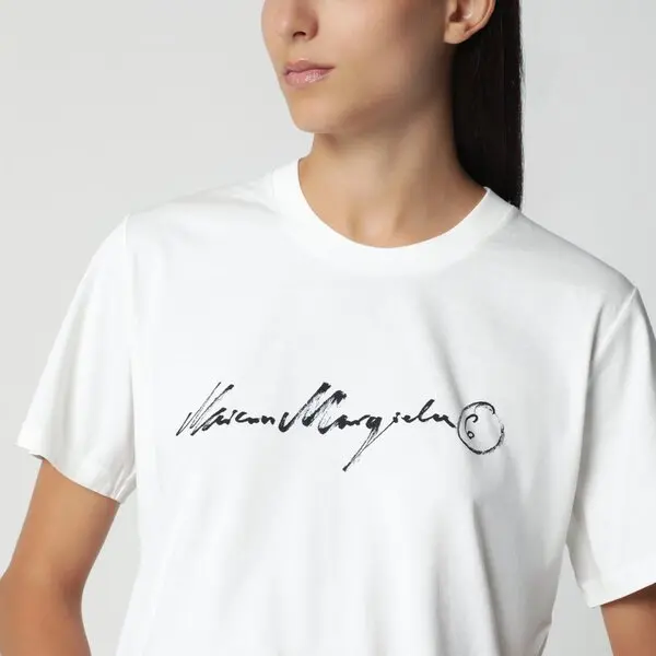 MAISON MARGIELA Logo Print Cotton T-shirt