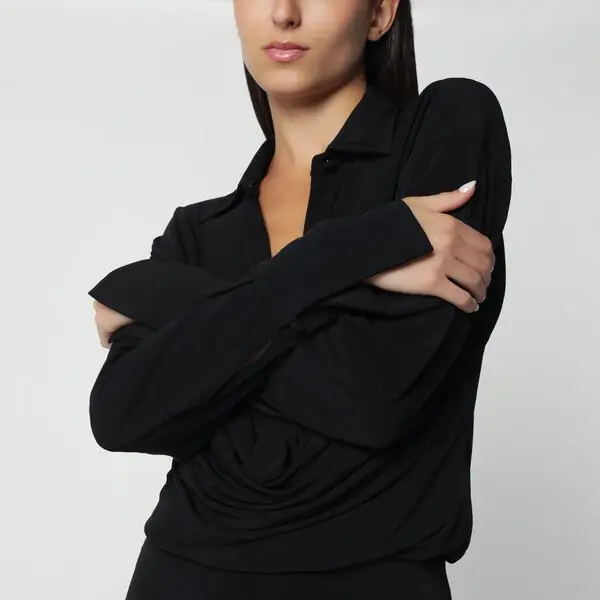 Andamane Jersey Draped Mini Dress