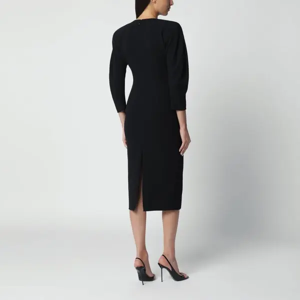Andamane Midi Dress With Rounded Shoulders