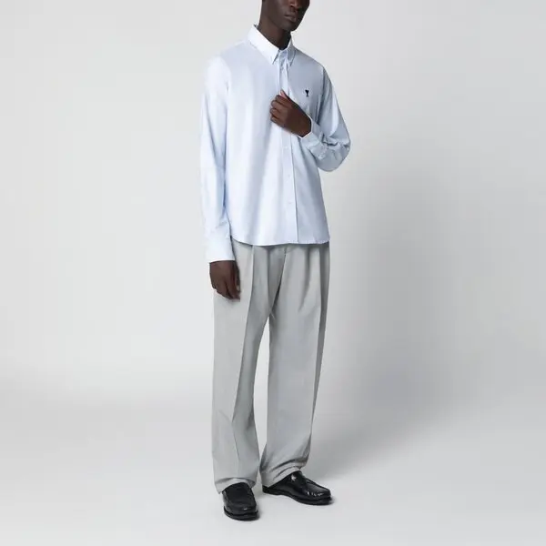 AMI Paris De Coeur Shirt - Light Blue