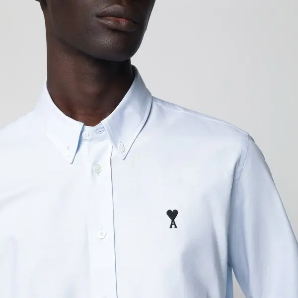 AMI Paris De Coeur Shirt - Light Blue