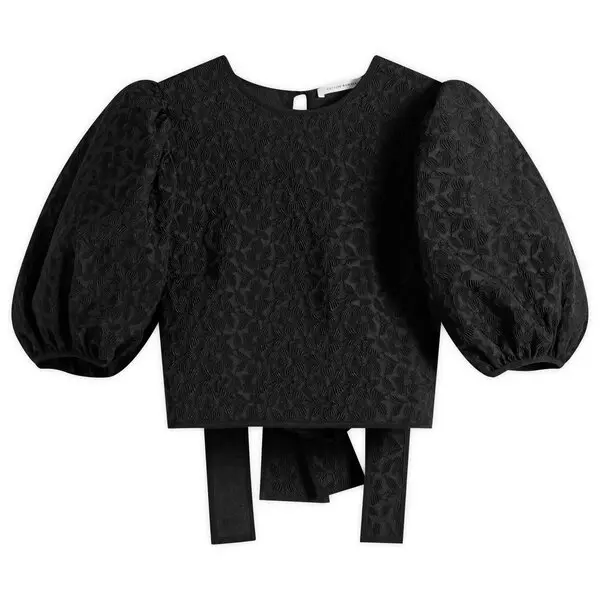 Cecilie Bahnsen Faris Top - Black
