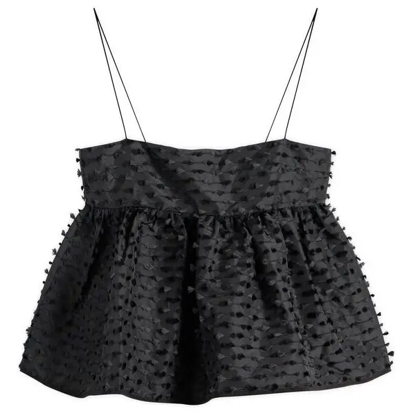 Cecilie Bahnsen Babette Top - Black