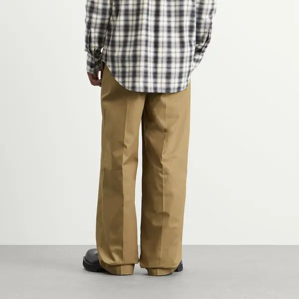 Balenciaga Wide Leg Cotton Chino Pants