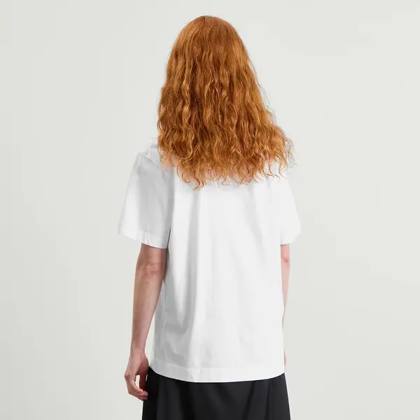 Simone Rocha Patchwork Satin Trompe L'oeil Print T-shirt