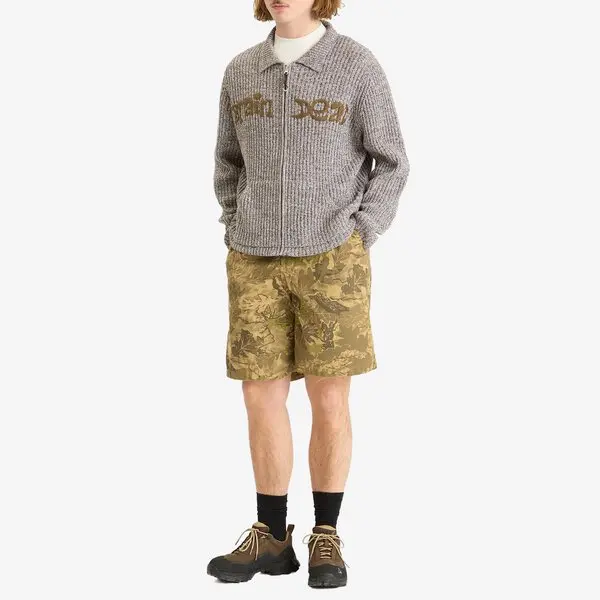 BRAIN DEAD Rib Knit Cardigan