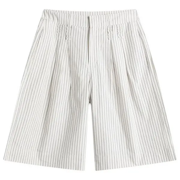 DAMSON MADDER Ambrosia Wide Leg Bermuda Shorts - Stripe