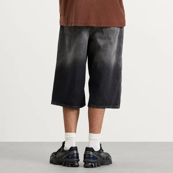 Acne Studios Judda Trafalgar Wide Leg Denim Shorts