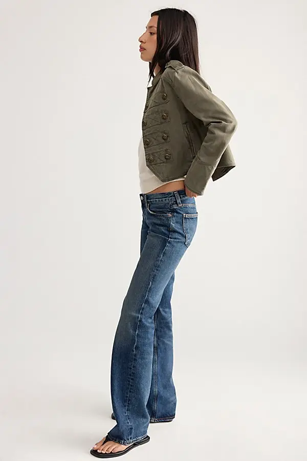 AGOLDE Low Rise Boot Jeans At - Combination
