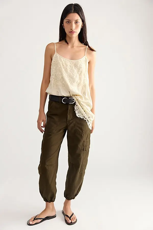 Citizens Of Humanity Ciela Bubble Twill Utility Pants At - Moss