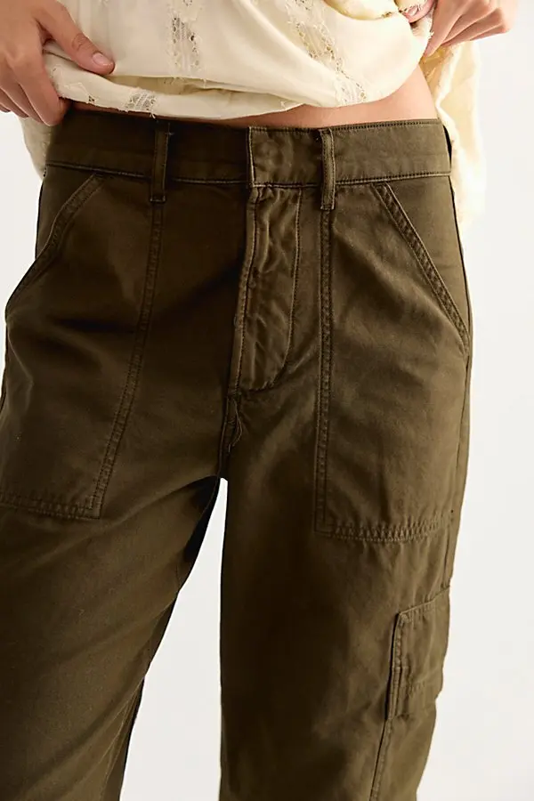Citizens Of Humanity Ciela Bubble Twill Cargo Pants - Moss