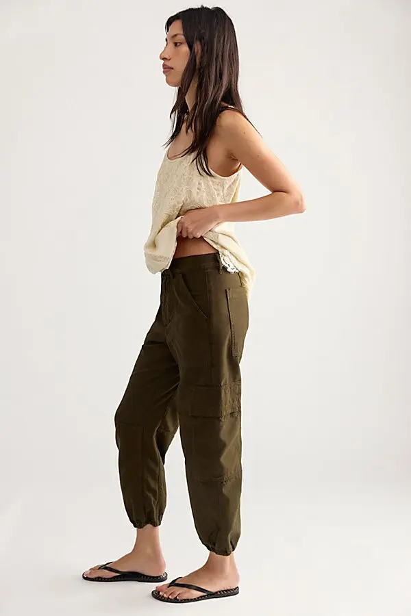 Citizens Of Humanity Ciela Bubble Twill Cargo Pants - Moss