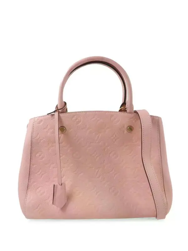 LOUIS VUITTON Monogram Empreinte Montaigne Shoulder Bag - Pink