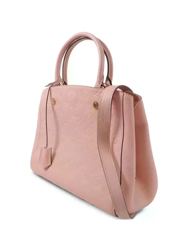 LOUIS VUITTON Monogram Empreinte Montaigne Shoulder Bag - Pink