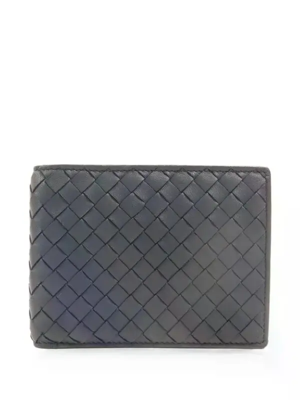 Bottega Veneta Intrecciato Bifold Wallet - Blue