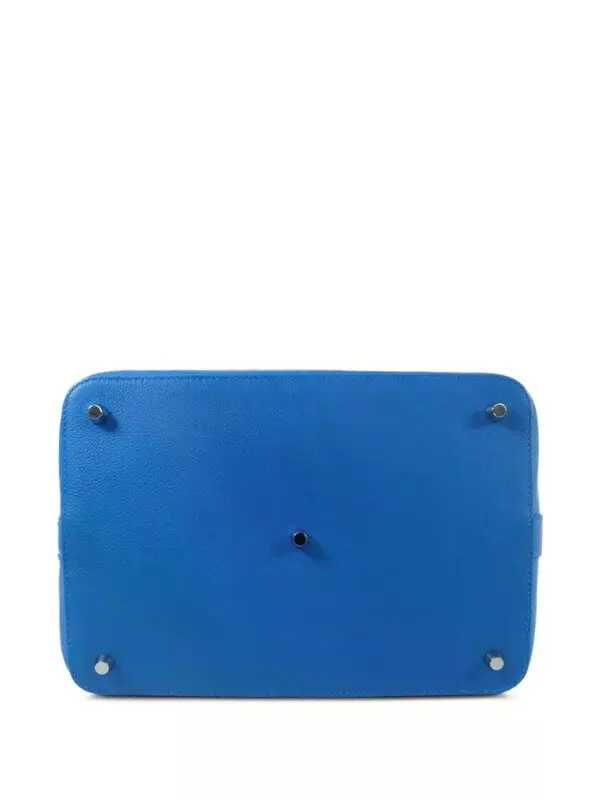 Hermès Toolbox 26 Leather Shoulder Bag - Blue