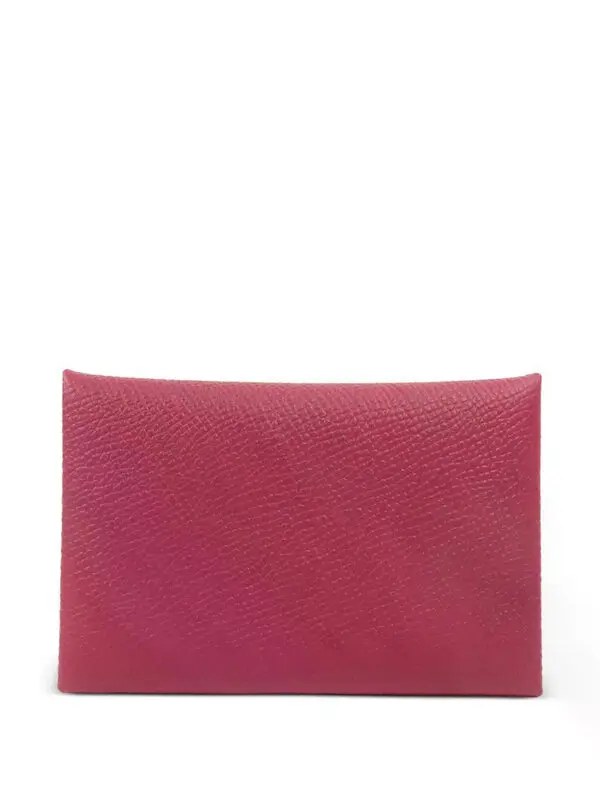 Hermès Calvi Epsom Card Holder - Pink