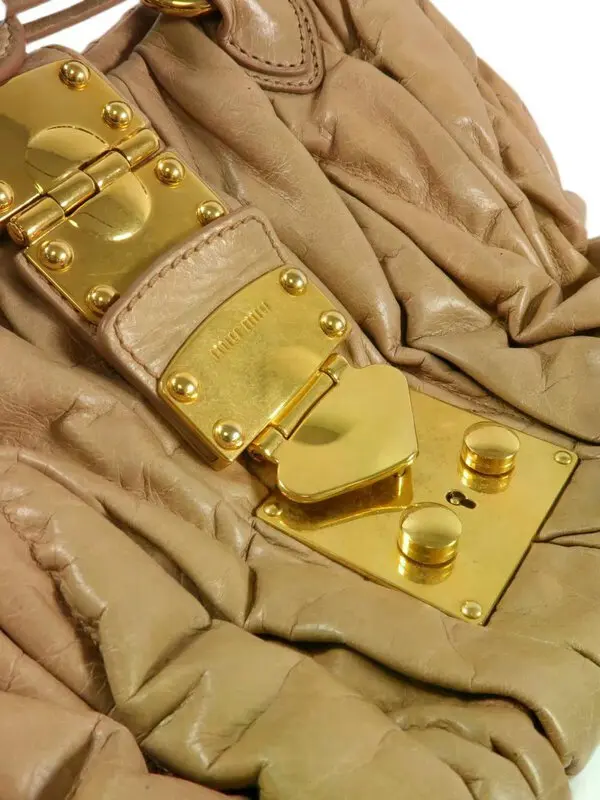 Miu Miu Matelassé Coffer 2way Shoulder Bag