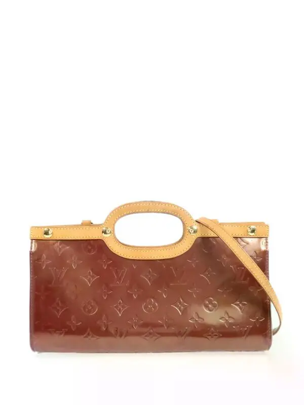 LOUIS VUITTON Monogram Vernis Roxbury Drive Tote Bag - Brown