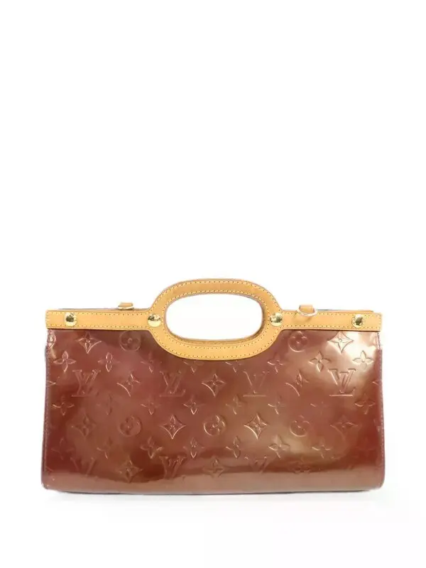 LOUIS VUITTON Monogram Vernis Roxbury Drive Tote Bag - Brown