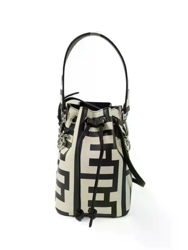 Fendi Mon Tresor Logo-print Bucket Bag - Black