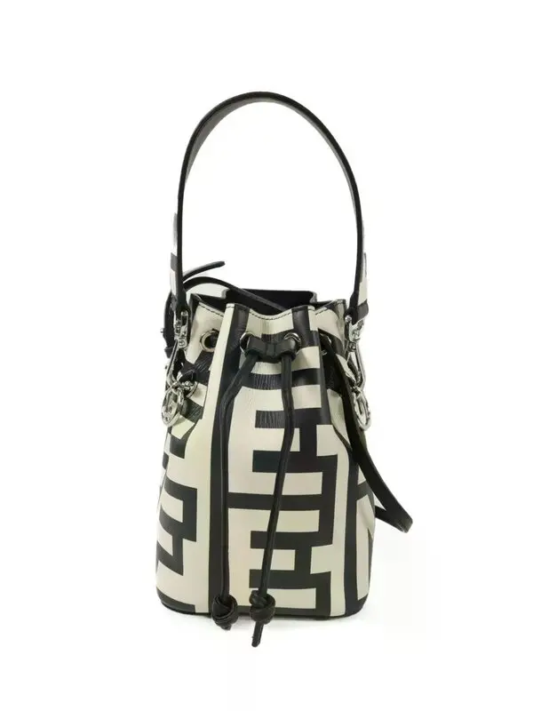 Fendi Mon Tresor Logo-print Bucket Bag - Black