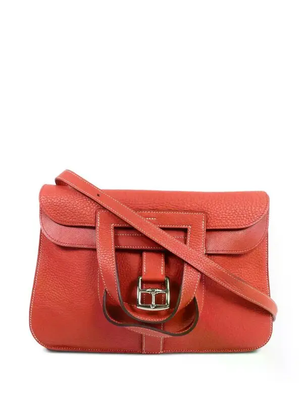 Hermès 2016 3 Halzan Buckle Tote Bag - Red
